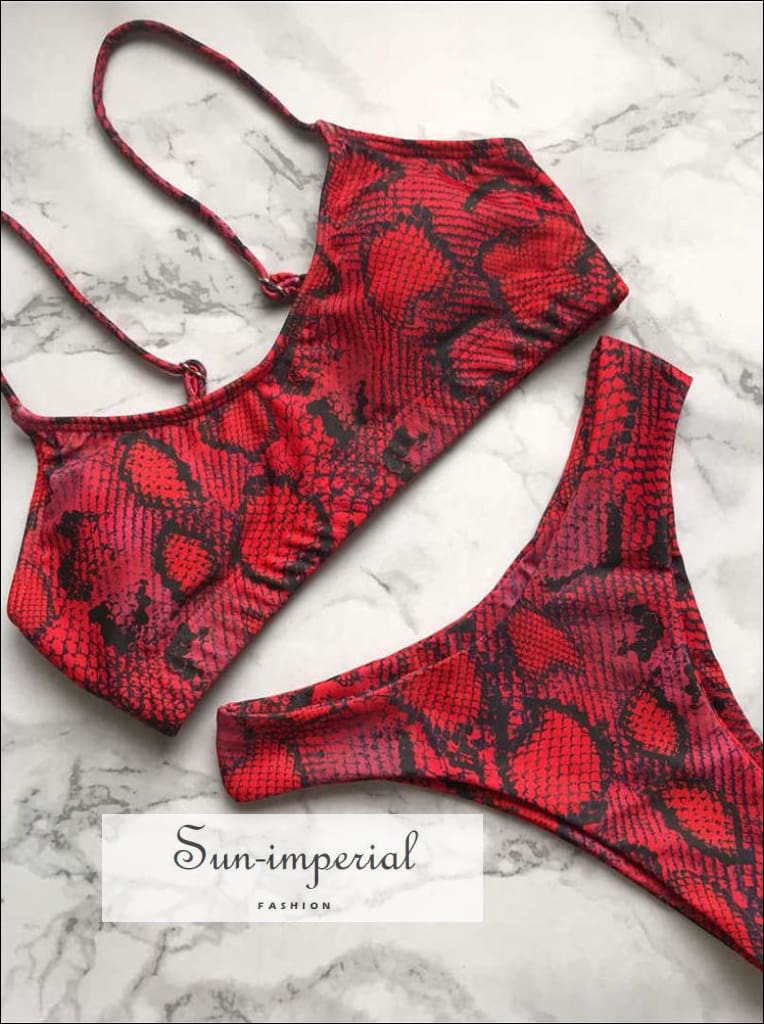 Sun-imperial - snakeskin leopard bikini set – Sun-Imperial