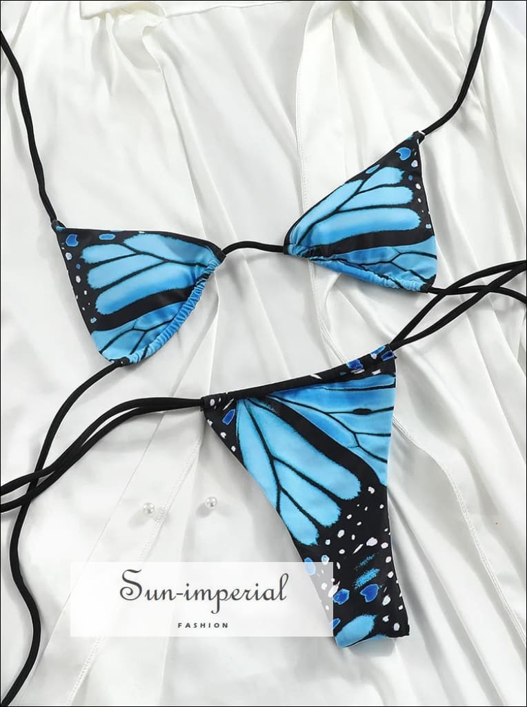 Sun-imperial - women’s butterfly print bikini set – Sun-Imperial
